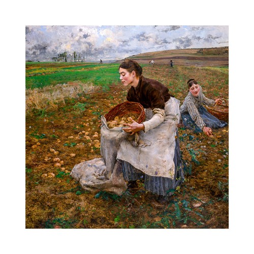 Jules Bastien-Lepage, October, 1878, Canvas Print, 8" x 8" + Border | eBay
