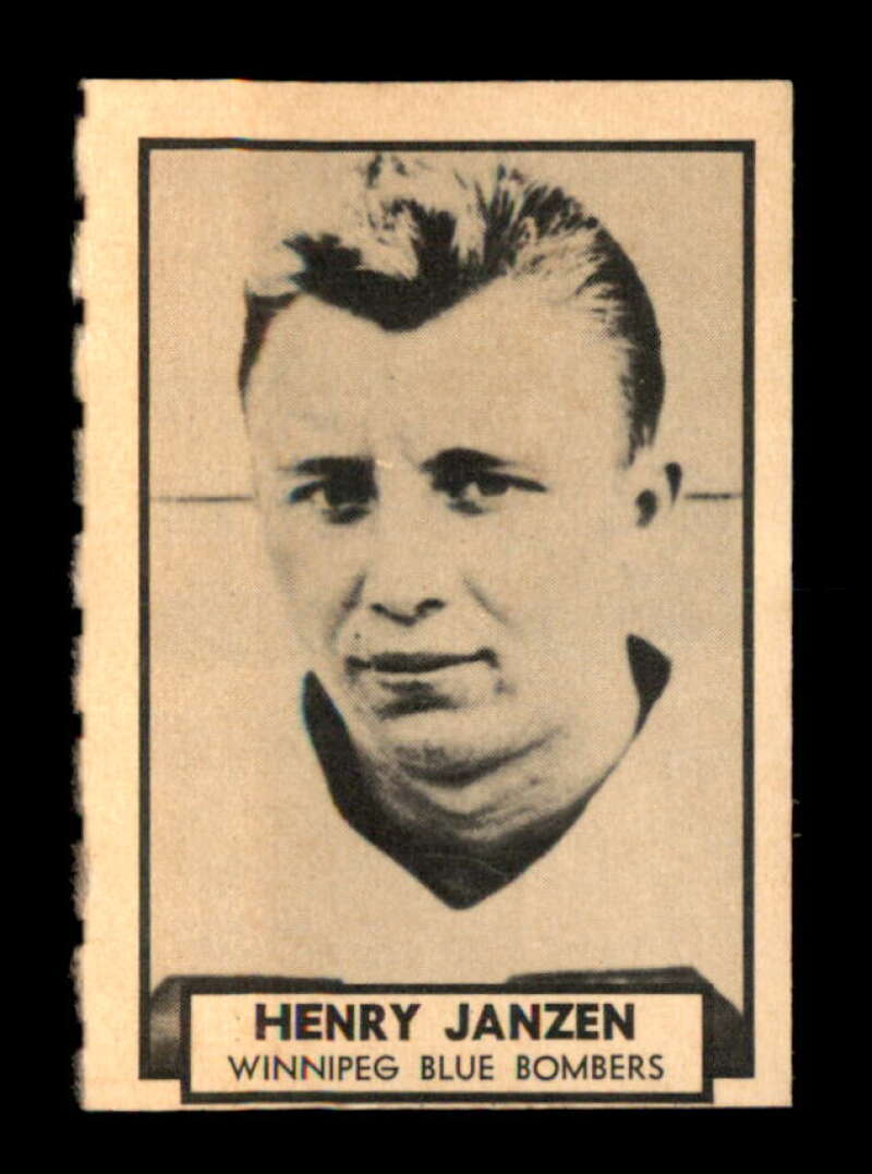 1962 Topps CFL #156 Henry Janzen EXMT/EXMT+ X2486323 | eBay