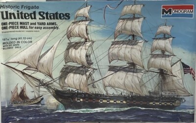 1977 Monogram Historic US Frigate Ship Model Kit 3502 INSTRUCTIONS ONLY ...