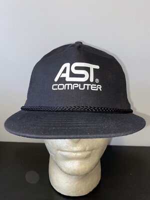 Vintage AST Computer Snapback Trucker Hat Baseball Cap Lid | eBay