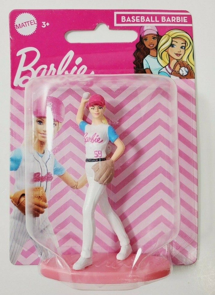 NEW 6 Barbie Mini Doll Figurines Chef/Baseball Astronaut/Pop Star ...