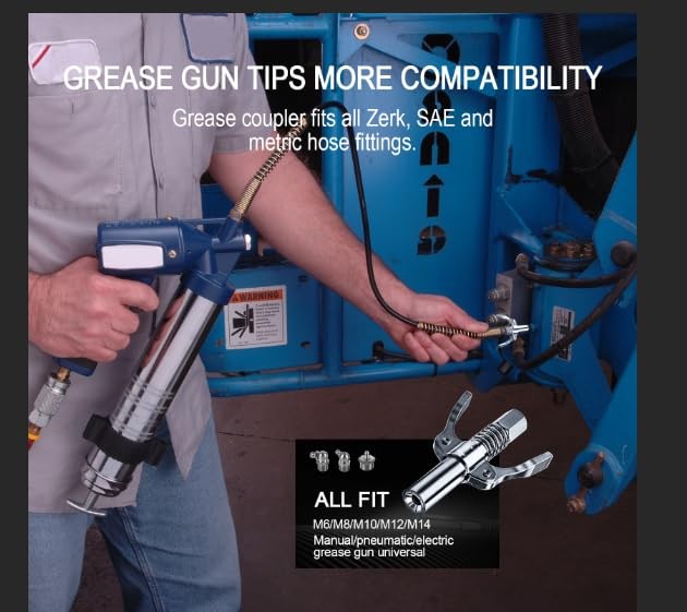 Grease Gun Coupler Grease Gun Tips,Quick Lock Double Handles Grease Gun ...