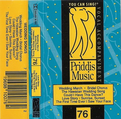 Wedding Songs - Karaoke (Cassette Priddis Music) USED VG | eBay