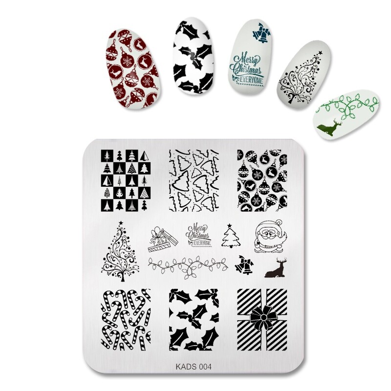 KADS Stamping Plates Flower Nail Art Stamping Template Image Manicure ...