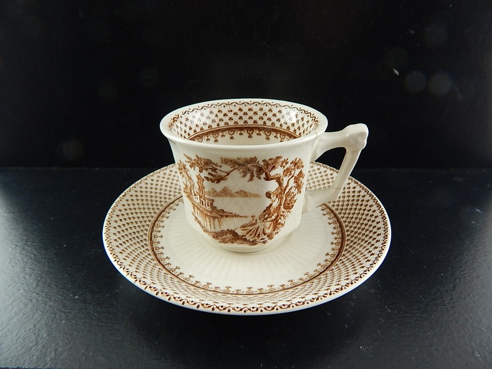 Antique W Adams & Sons Real English Ironstone Du Barry Coffee Cup ...