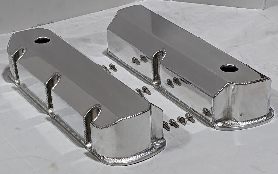 Ford Mercury Fabricated Aluminum TALL Rocker Covers 289 302 351W Valve ...