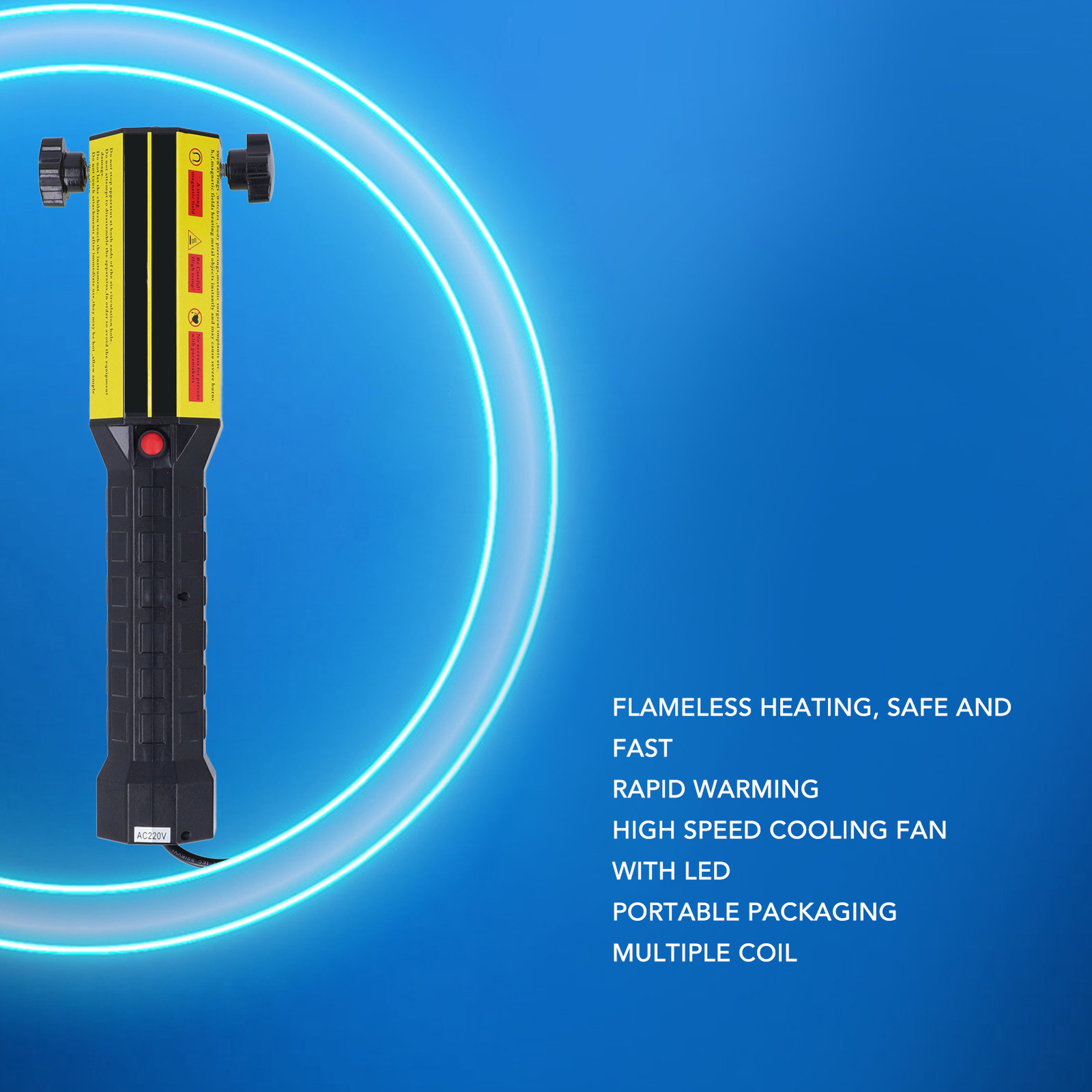 Magnetic Induction Heater Kit 1800W Handheld Automotive Bolt Buster ...