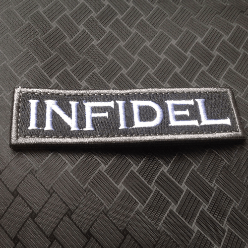 2PCS INFIDEL PATCHES TACTICAL MILITARY USA ARMY ISAF BADGE HOOK LOOP ...
