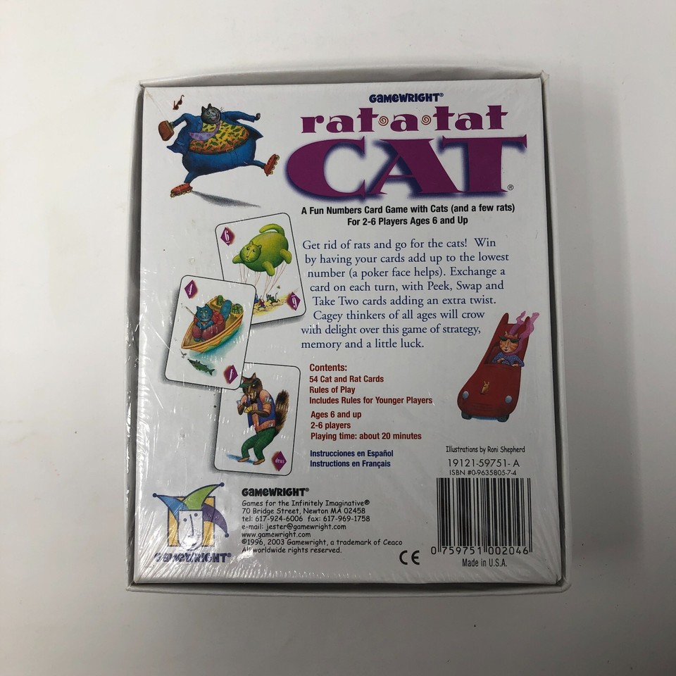 RAT A TAT CAT Card Game by Gamewright SEALED 759751002046| eBay