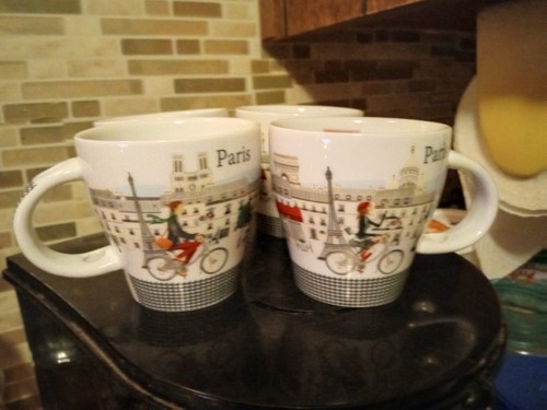 4 small Paris France tea cups | eBay