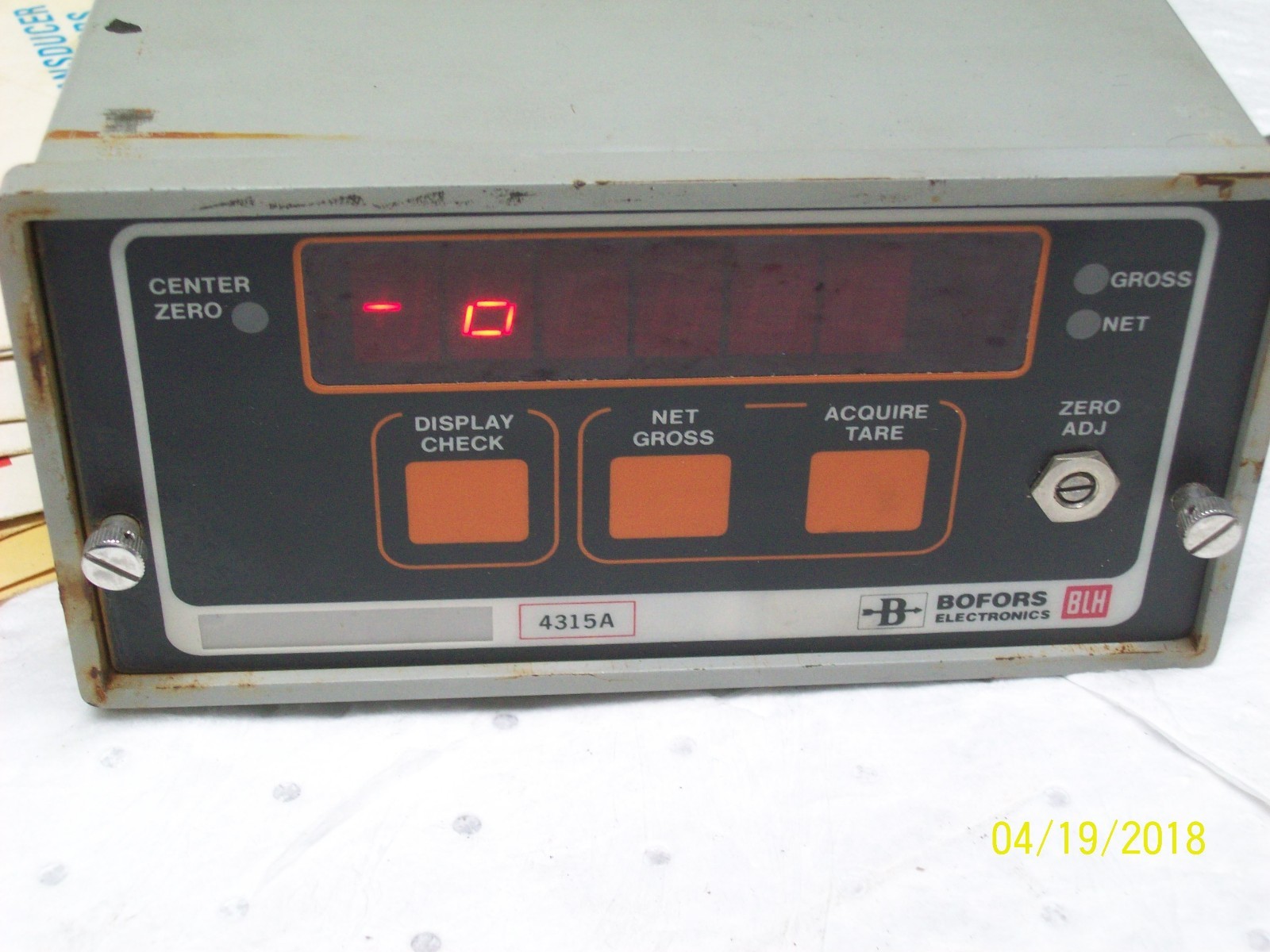 BOFORS BLH 4315A DIGITAL TRANSDUCER INDICATOR w MANUAL | eBay