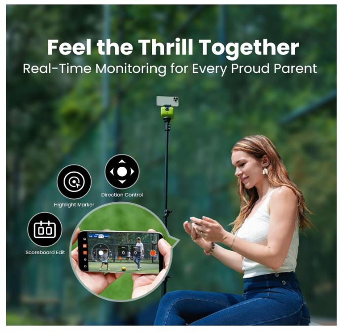 XbotGo Chameleon AI-powered Sports Action Tracking Camera Lemon Green ...