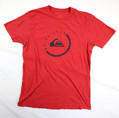 Quicksilver Men's Large (L) Regular Fit Red Logo Graphic Short Sleeve T ...