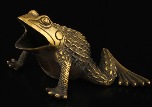 collectable Decorated Old Copper Handwork Carved Frog Statue | eBay