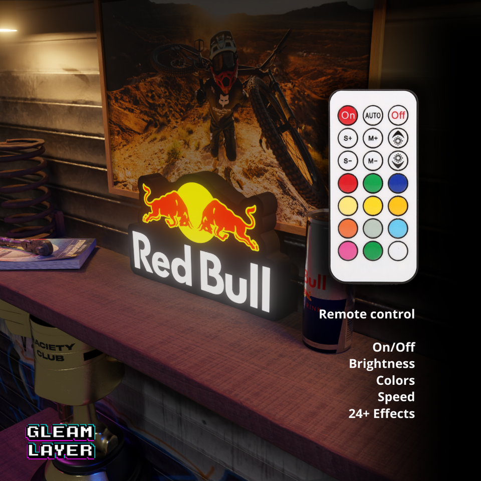 Red Bull Energy Drink Led Lightbox Rgb Light Sign | eBay