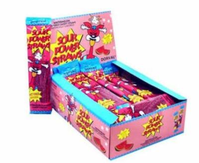Sour Power Straws - Watermelon, Wrapped, 24 count Display box | eBay