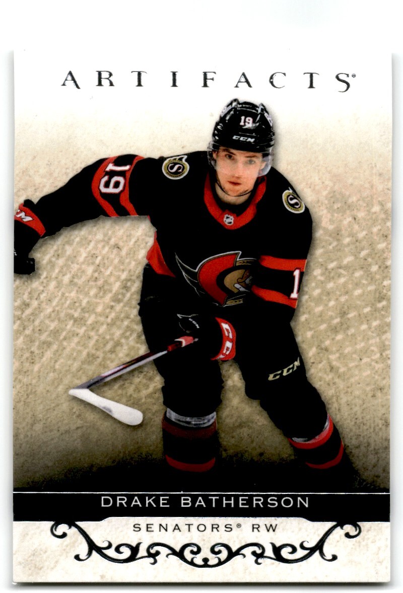 2021-22 Upper Deck Artifacts Neon Green Drake Batherson Ottawa Senators ...