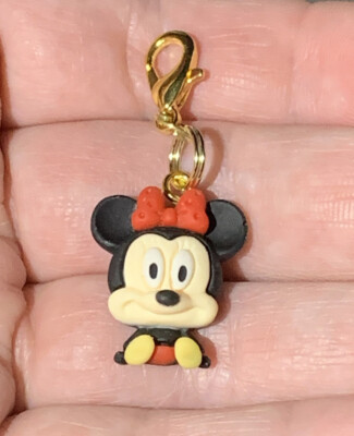 Minnie Mouse Charm Zipper Pull & Keychain Add On Clip!! | eBay