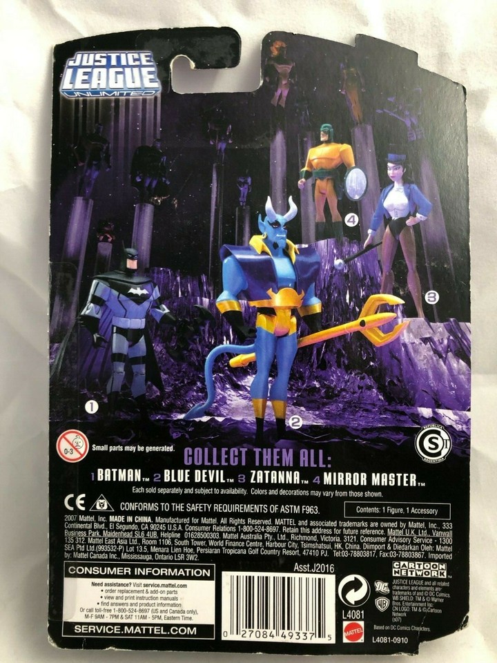 Justice League Unlimited - DC Comics - BLUE DEVIL Action Figure - NEW ...