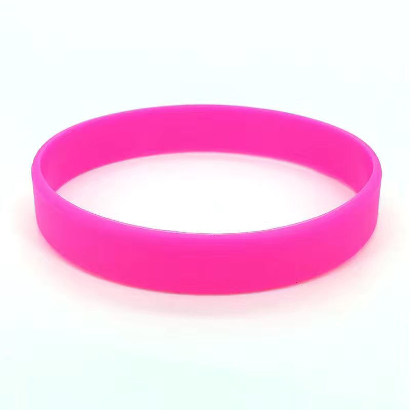 12 Silicone Wristbands Blank NEW Rubber Wrist Bands Bracelets Free ...