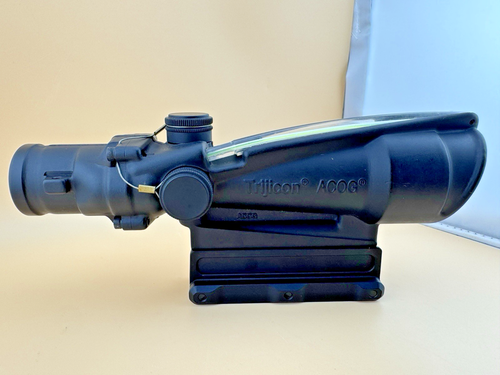 Trijicon ACOG 3.5X35mm Illuminated Green Chevron Reticle .308/7.62 BDC ...