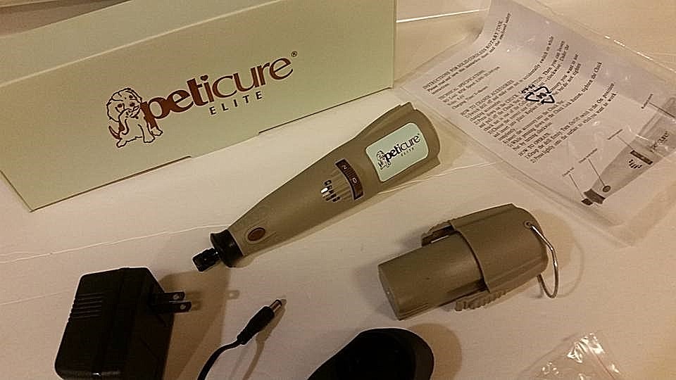 Peticure Elite Cordless 9.6v Pet Cat Dog Nail File Trimmer Grinder FREE ...