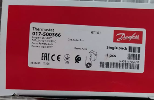 New In Box DANFOSS RT101 017-500366 Temperature Switch | eBay