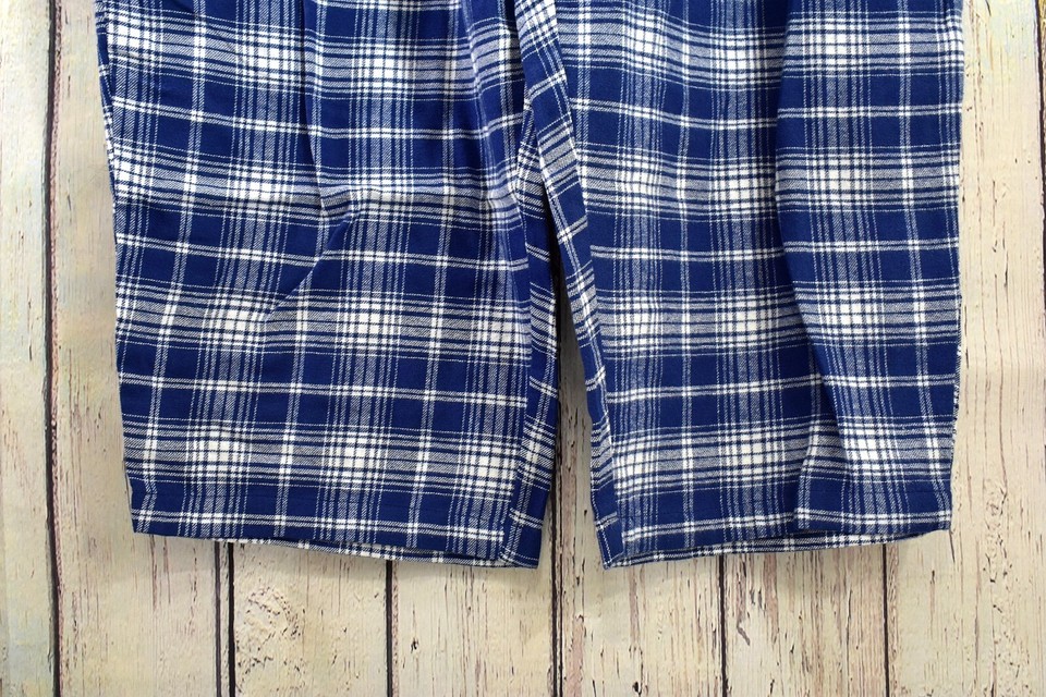 Men's Sonoma Flannel Sleep Pant Size 4XB Blue/White Plaid Drawstring ...