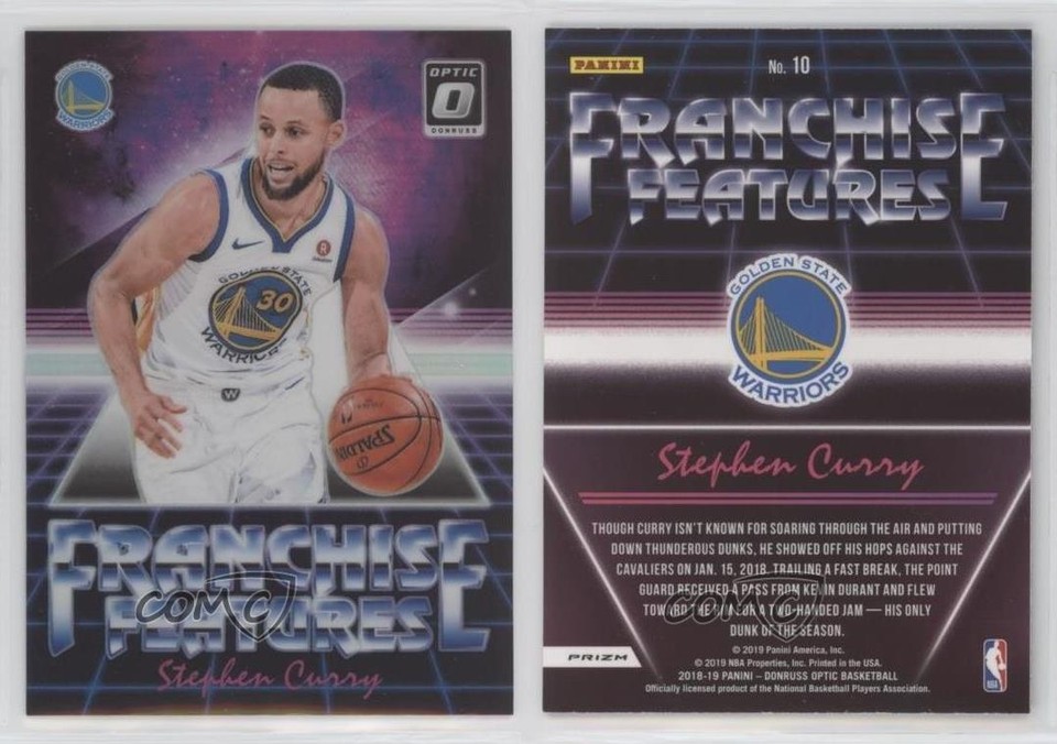 2018-19 Panini Donruss Optic Franchise Features Holo Prizm Stephen ...