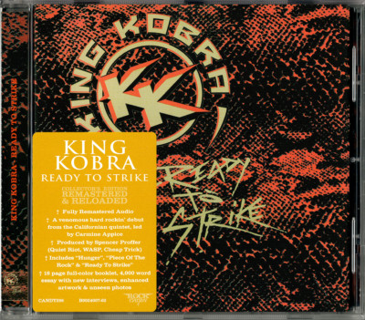 King Kobra ~ Ready To Strike (1985) CD 2016 Rock Candy Records UK ...