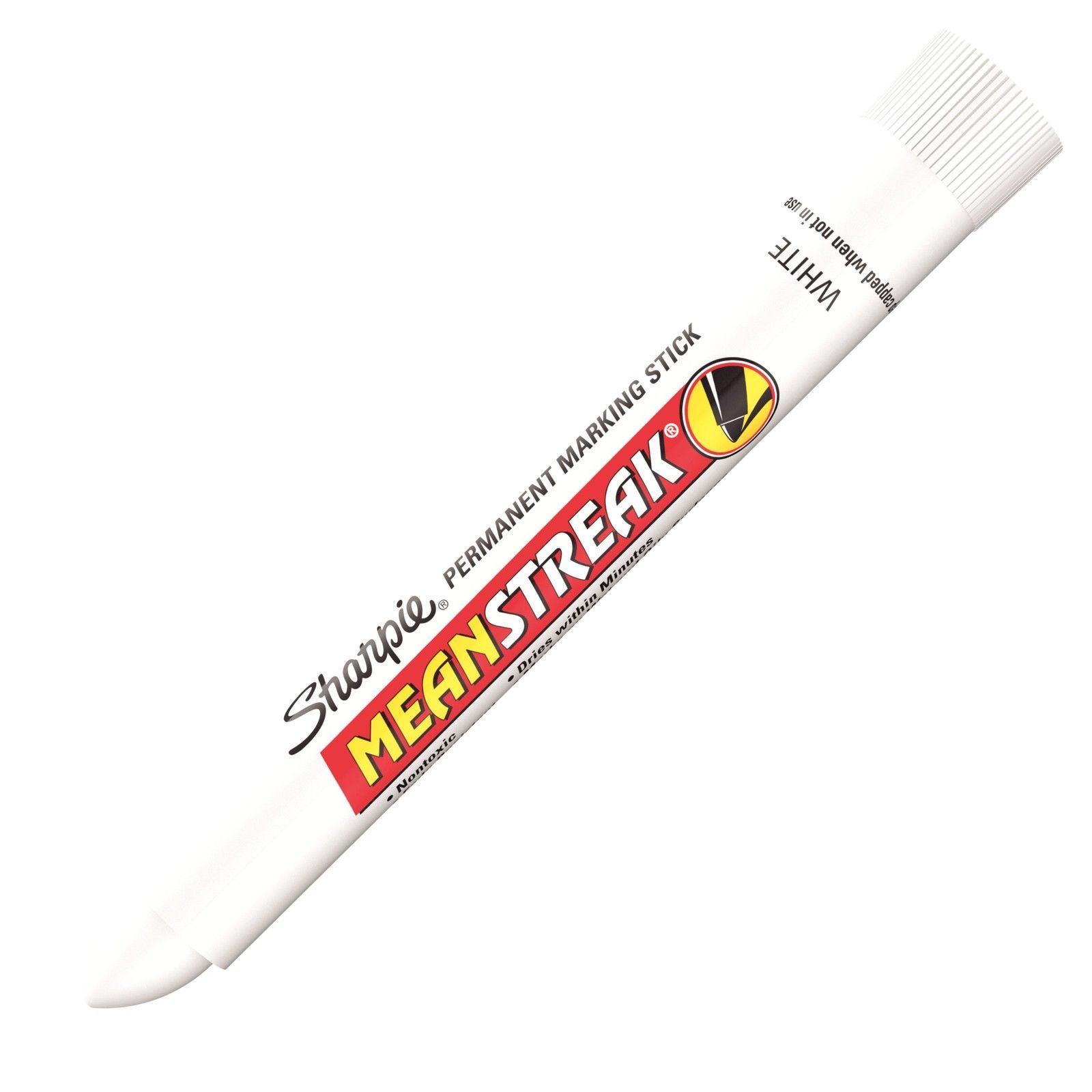 85018 Sharpie Mean Streak Permanent Marking Stick, Broad Tip, White ...
