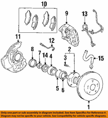 43515-50010 Toyota Rotor, skid control, front 4351550010, New Genuine ...