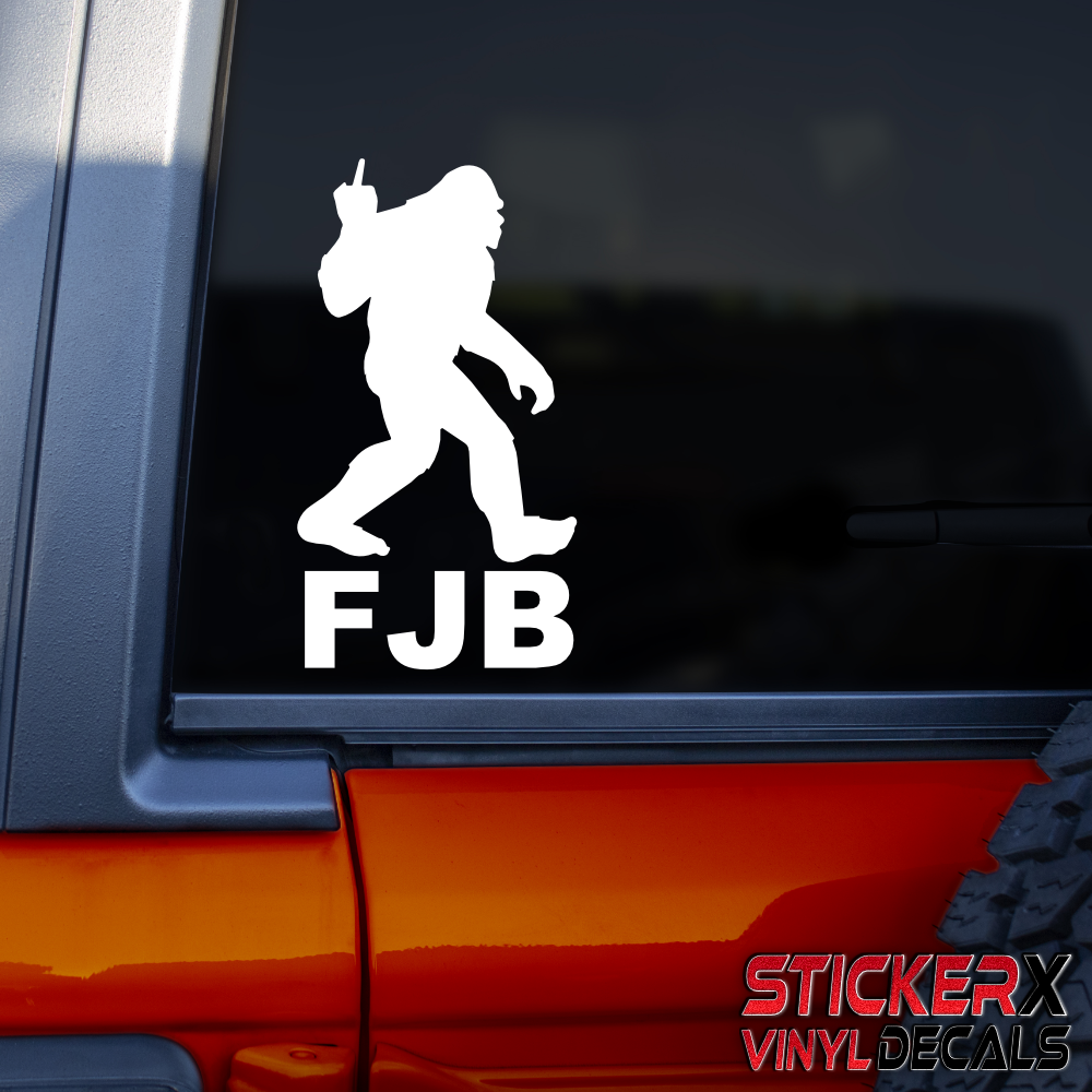 FJB Bigfoot Sasquatch Middle Finger F Joe Biden Funny Trump Vinyl ...