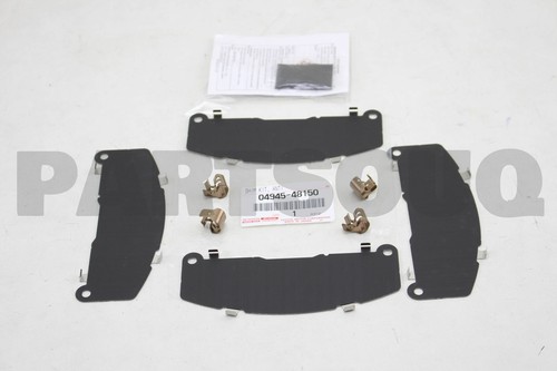 0494548150 Genuine Toyota SHIM KIT, ANTI SQUEAL, FRONT 04945-48150 | eBay