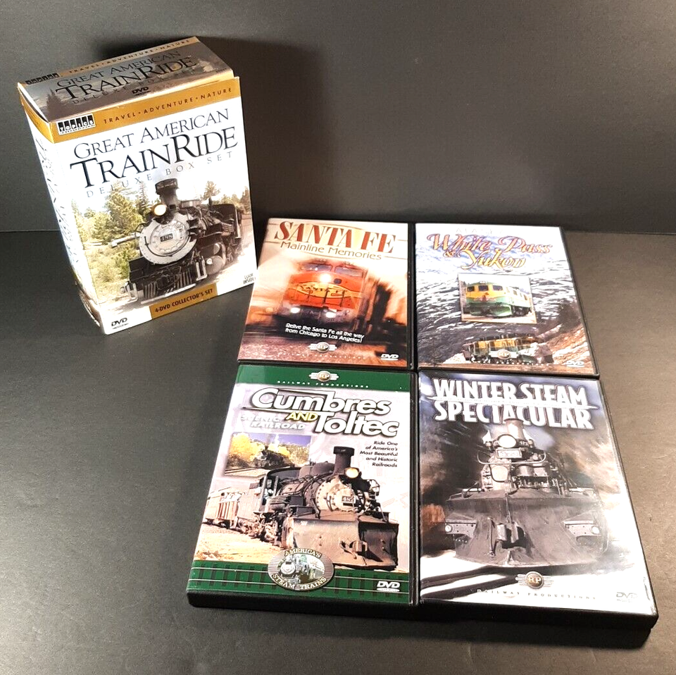 Great American Train Ride Collectors Set 4 DVDs Like New TOPICS ...