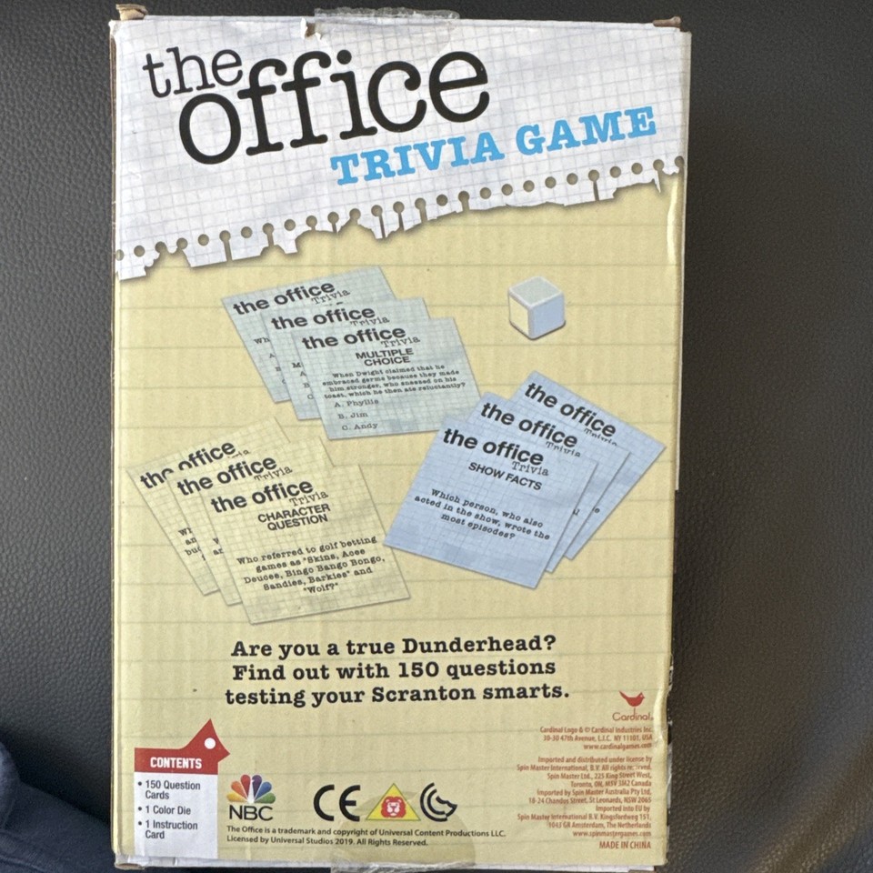 The Office Trivia Game 778988282182| eBay