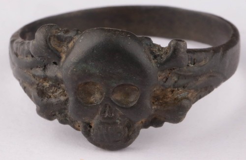 ww2 WWII Skull Bones Ring war period ww1 WWI Battlefield artifact Military bronz | eBay