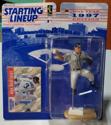 Alex Rodriguez 1997 Kenner STARTING LINEUP FIGURE SEATTLE MARINERS NEW ...