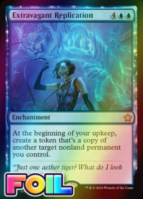 x1 Extravagant Replication FDN Foundations MTG 154 FOIL RARE M/NM 1x | eBay