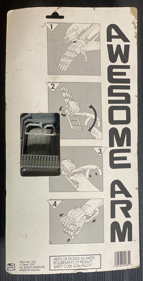 Awesome Arm Striking Claw Hand Toy Robot Terminator Hand Sealed 935 ...