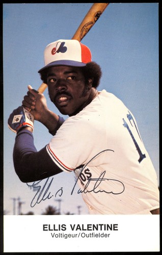 ELLIS VALENTINE HAND SIGNED auto AUTOGRAPH ON MONTREAL EXPOS TEAM PHOTO ...