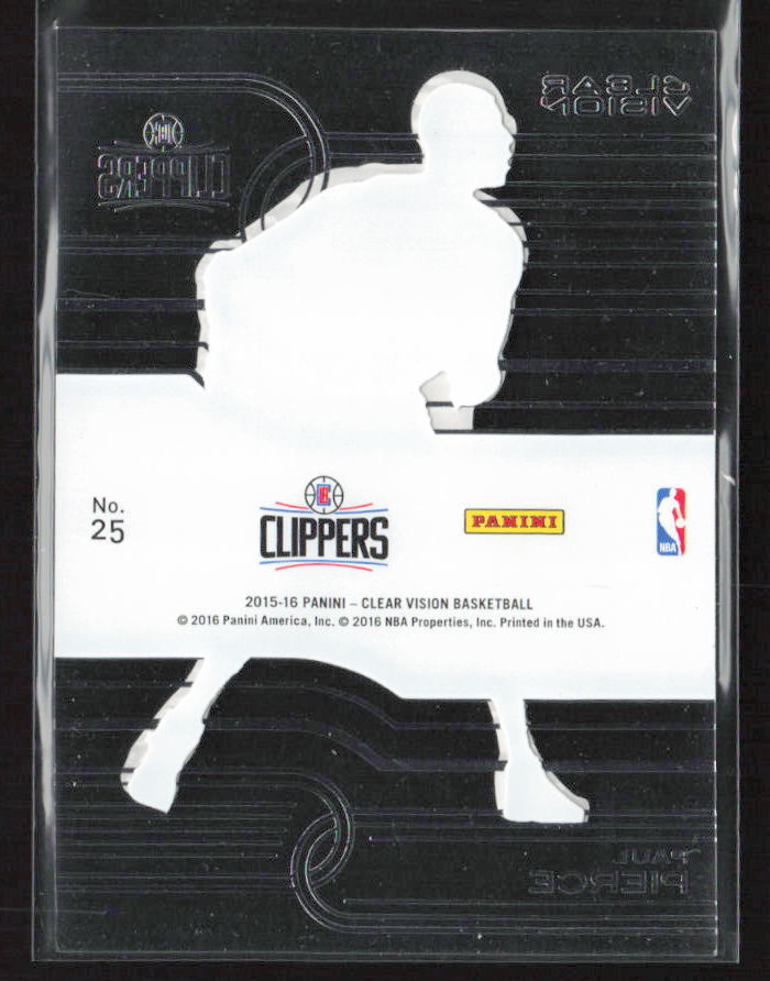 2015-16 Panini Clear Vision #25 Paul Pierce | eBay