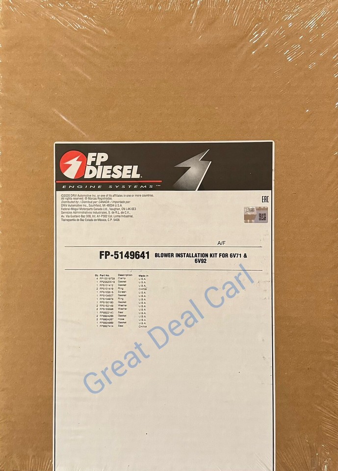 Detroit Diesel 6V71 6V92 Turbo Blower Installation Kit 5149641 | eBay