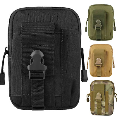 Tactical Waist Belt Bag Camping Military Molle Small Pouch Wallet Bum ...