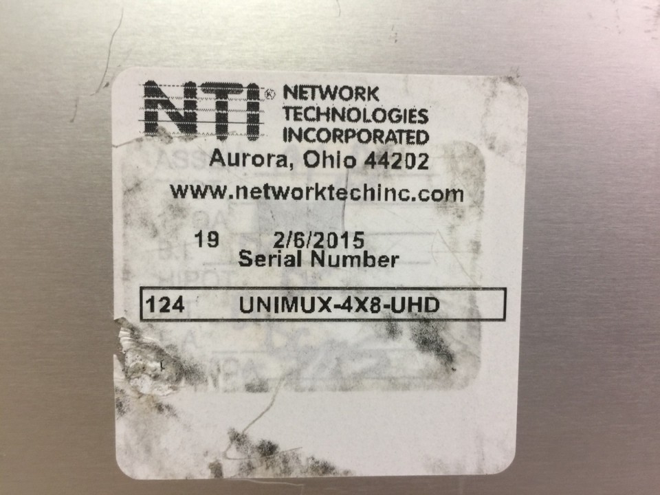NTI UNIMUX-4X8-UHD 4x8 High Density VGA USB KVM Matrix Switch | eBay