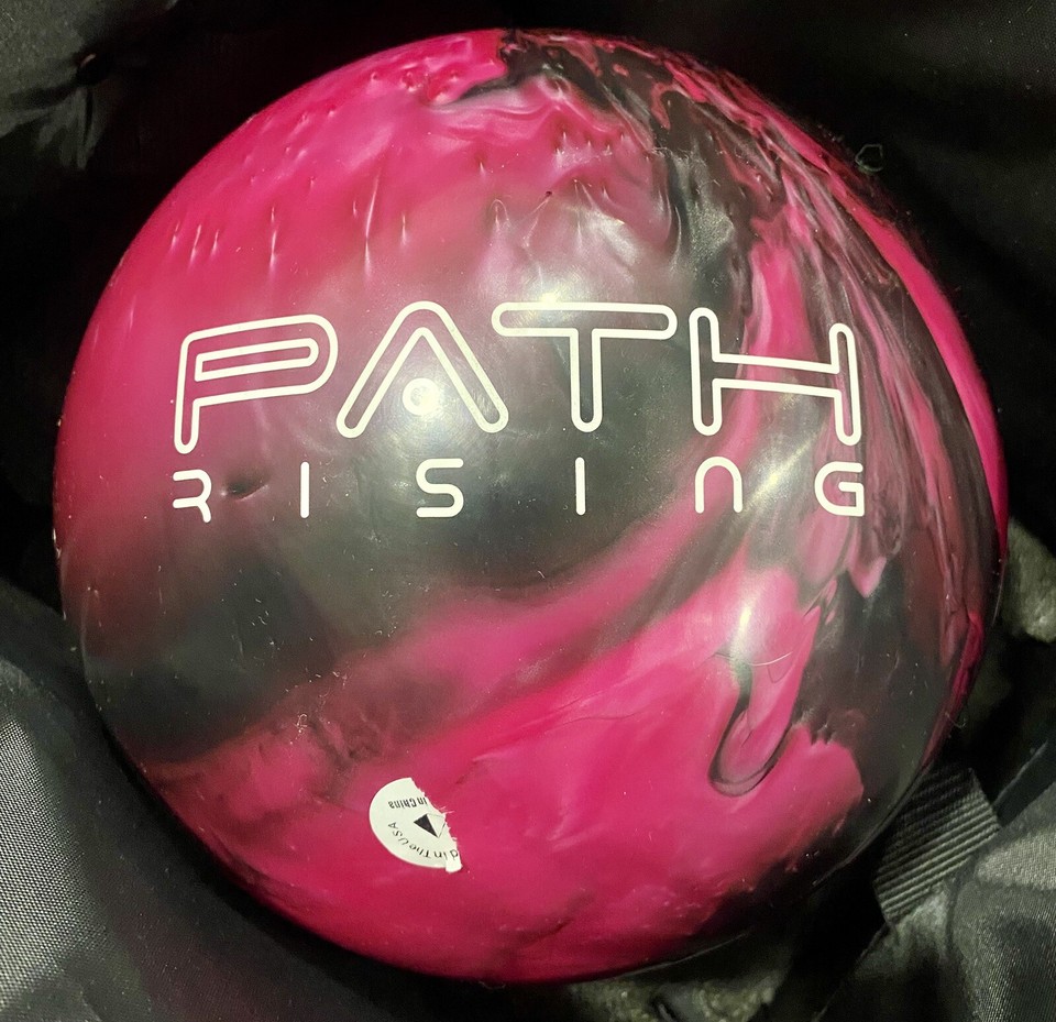Pyramid Path Rising Pearl Bowling Ball - Black/Hot Pink With BSI Roller ...