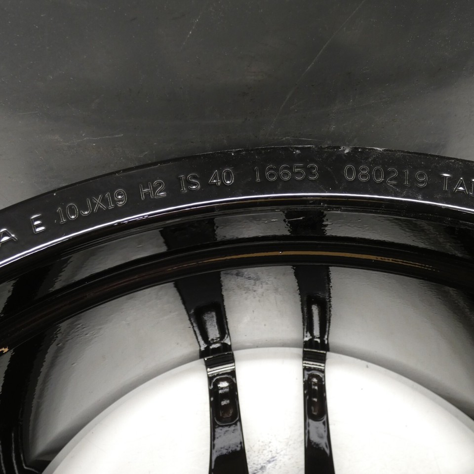 TOYOTA SUPRA MK5 19" BLACK POLISHED ALLOY WHEEL RIM 10J OEM REAR ...