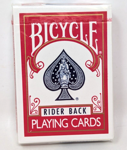 New Vintage Bicycle Rider Back Poker 808 Red Deck Playing Cards USA | eBay