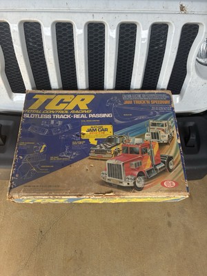 VINTAGE 1977 IDEAL TCR JAM CAR SPEEDWAY SLOTLESS TRACKS SED JAM TRUCK’N ...
