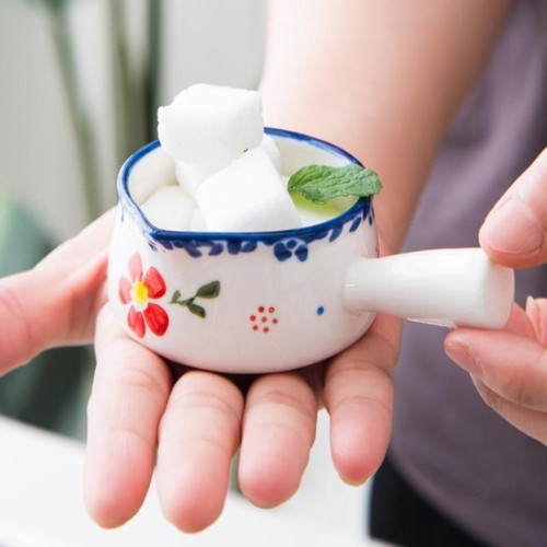 Mini Ceramic Milk Cup Creamer Jug Multifunctional Seasoning Ceramic ...
